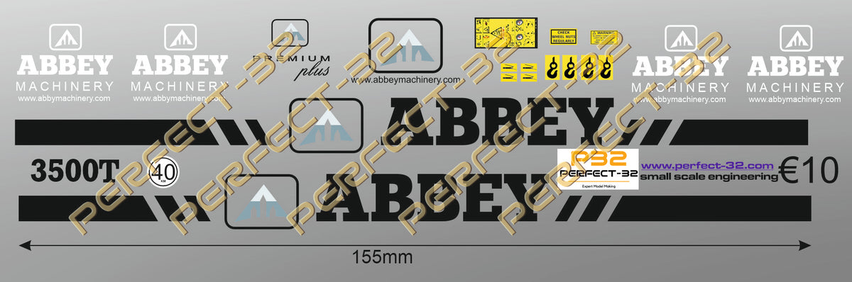 ABBEY 3500T black Sticker – Perfect 32 Models