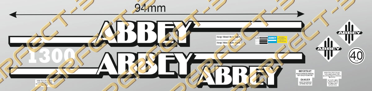 ABBEY 1300 old Sticker – Perfect 32 Models
